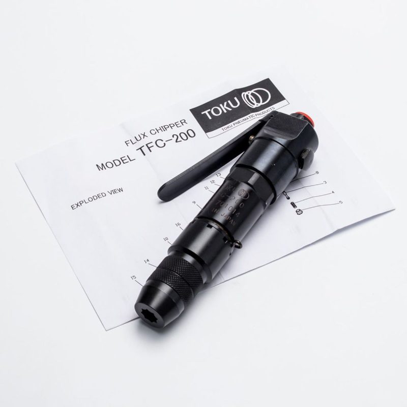 เครื่องกระเทาะใช้ลม โตกุ (TOKU) รุ่น TFC-200 ขนาดลูกสูบ 20 มม. ขนาดก้าน ...