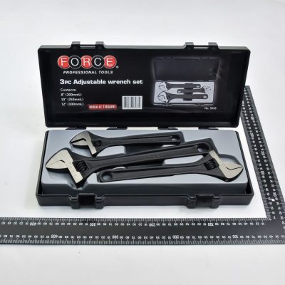 FORCE ประแจเลื่อน 3 ชิ้น ขนาด 8,10,12" รุ่น 5036 (ฟอร์ซ) - STintertrade