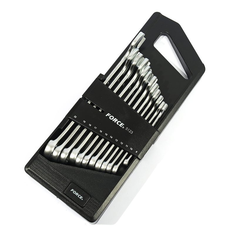 5123 ชุดประแจแหวนข้างปากตาย 12 ชิ้น FORCE ขนาด 8-22 มม. - STintertrade