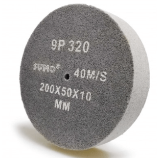 ลูกล้อใยสังเคราะห์ size : 8”x2” No.320 9P (สีเทา) SUMO - Stintertrade