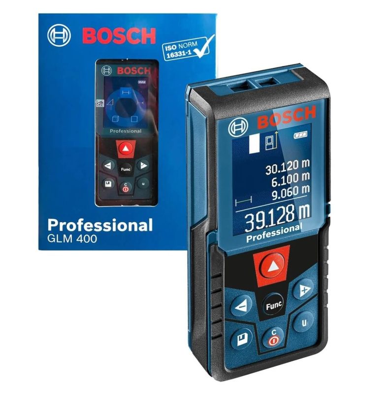 BOSCH เครื่องวัดระยะเลเซอร์ วัดระยะ 40 เมตร รุ่น GLM 400 - STintertrade