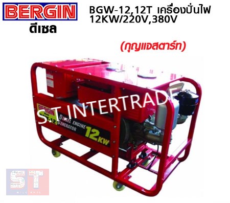 BERGIN เครื่องปั่นไฟ BGW-12 - STintertrade