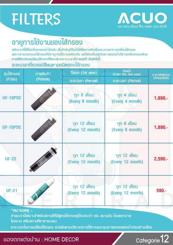 ฟิลเตอร์ รุ่น UF-10P5C - STintertrade