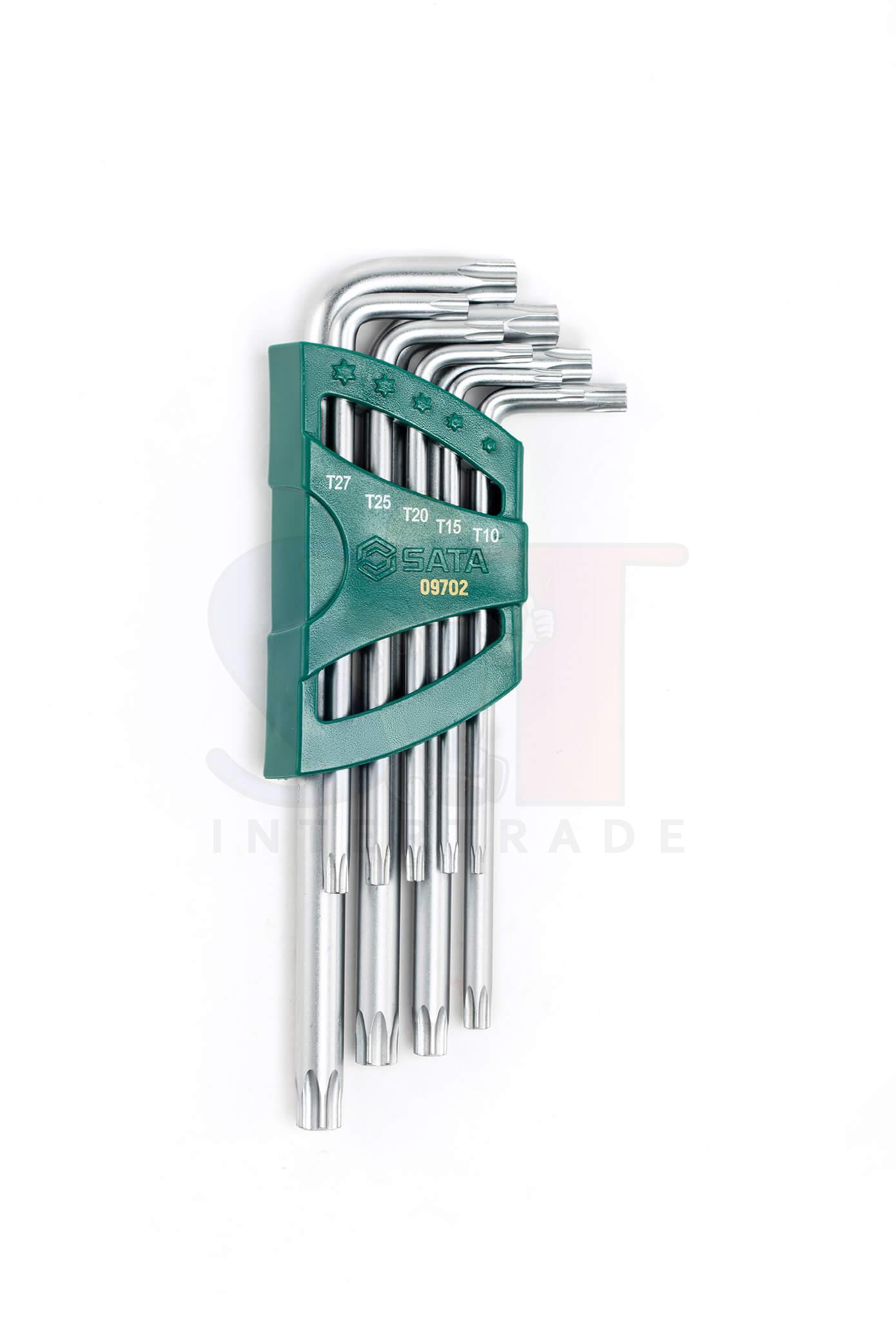 ชุดประแจหกเหลี่ยมหัวทอร์ค 9 ชิ้น SATA 09702 - STintertrade