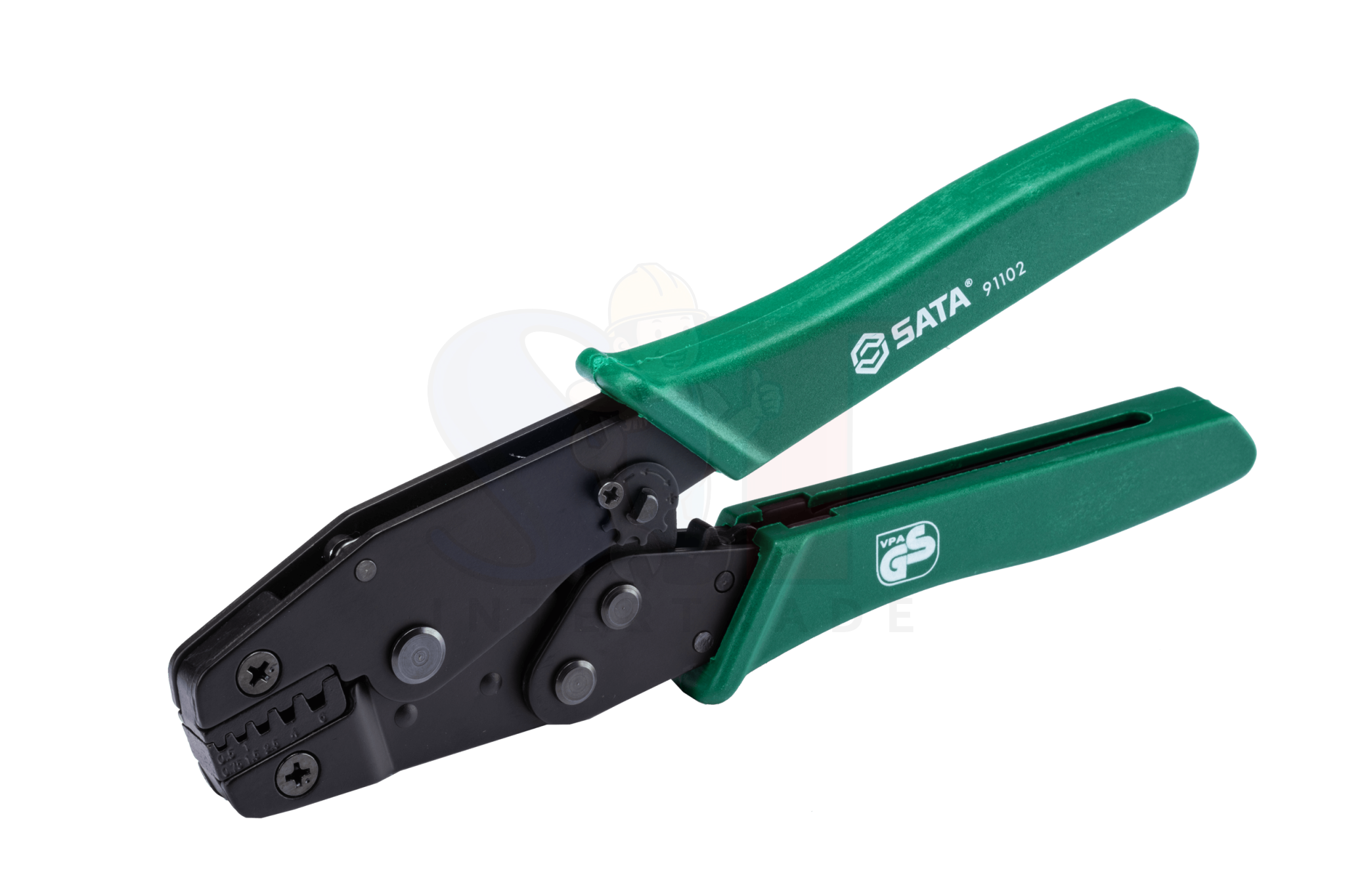 คีมย้ำหางปลาสำหรับขั้วสายไฟยุโรป 8" SATA 91102 - STintertrade