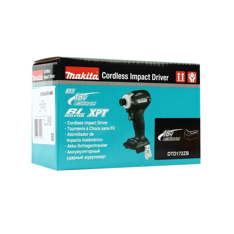 สว่านอิมแพคไร้สาย 18 โวลต์ (สีดำ) รุ่น DTD172ZB - STintertrade