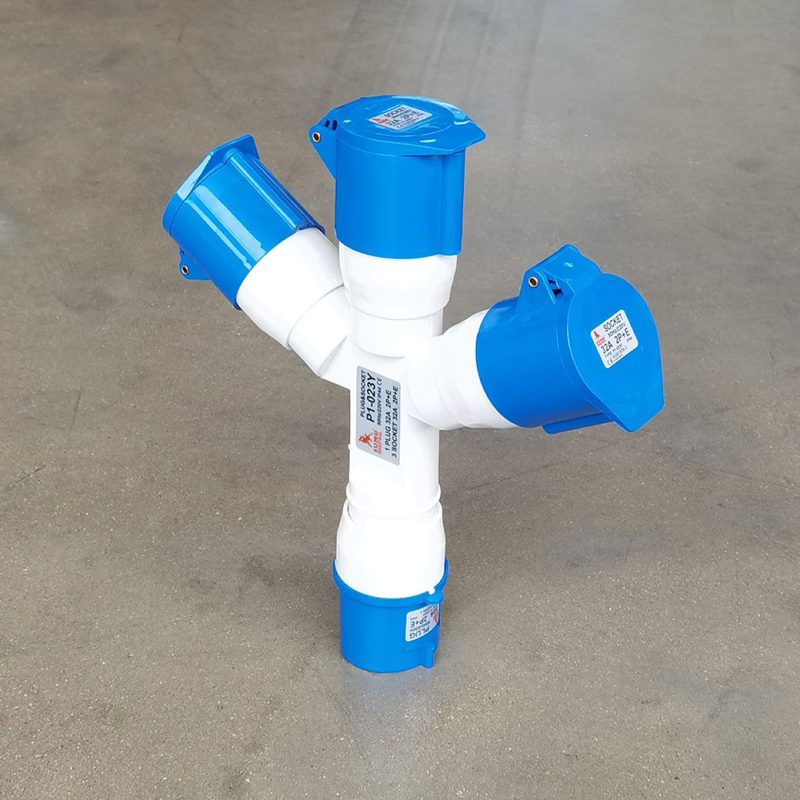 พาวเวอร์ปลั๊ก 2สาย 3ขา 32A รุ่น P1-023Y SUMO - STintertrade