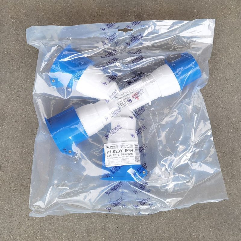 พาวเวอร์ปลั๊ก 2สาย 3ขา 32A รุ่น P1-023Y SUMO - STintertrade