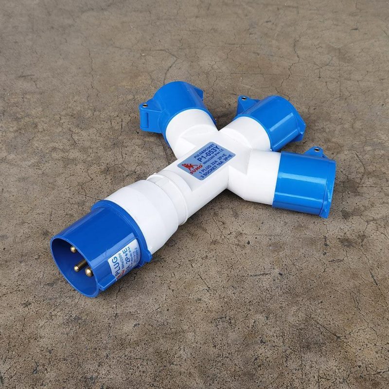 พาวเวอร์ปลั๊ก 2สาย 3ขา 32A รุ่น P1-053Y SUMO - STintertrade