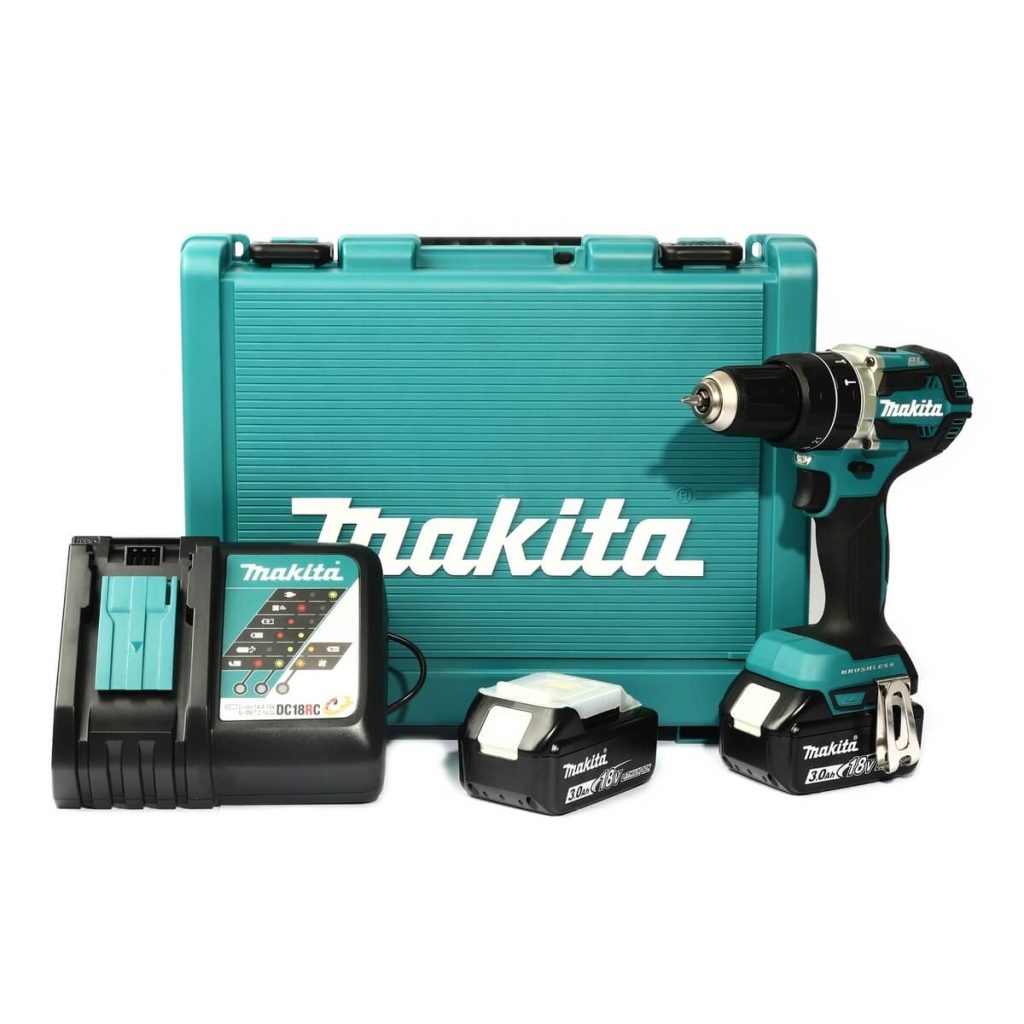 สว่านกระแทกไร้สาย 18 โวลต์ MAKITA รุ่น DHP484RFE ขนาด 1/2 นิ้ว - STintertrade
